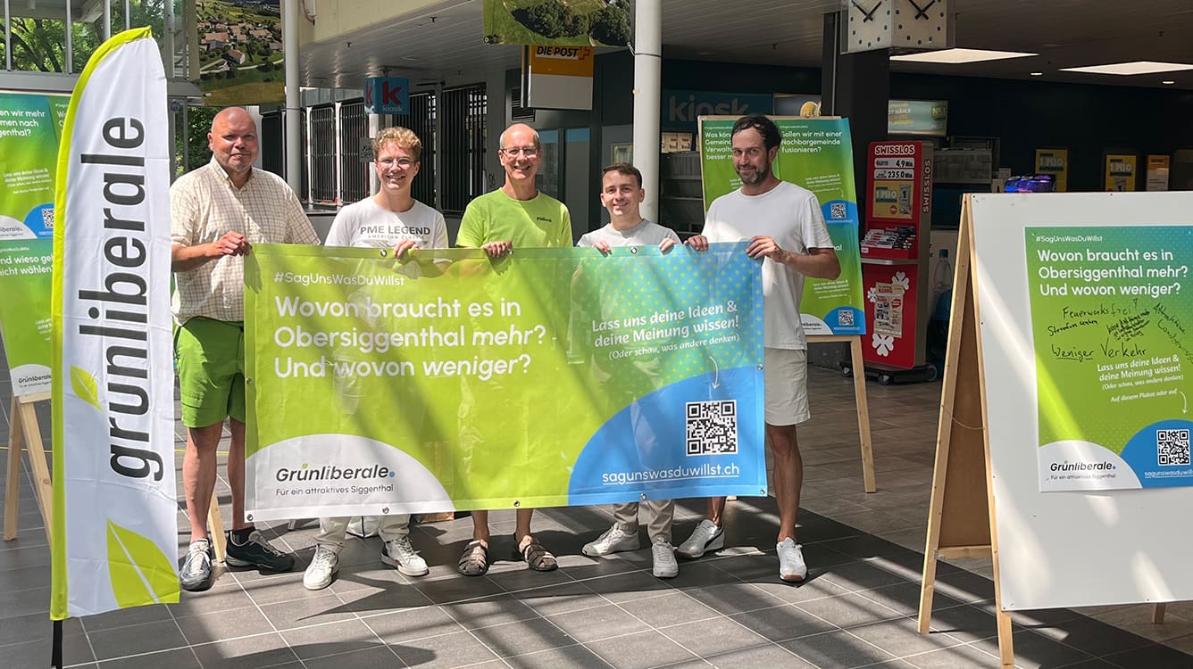 Sag uns Deine Meinung | GLP Bezirk Baden